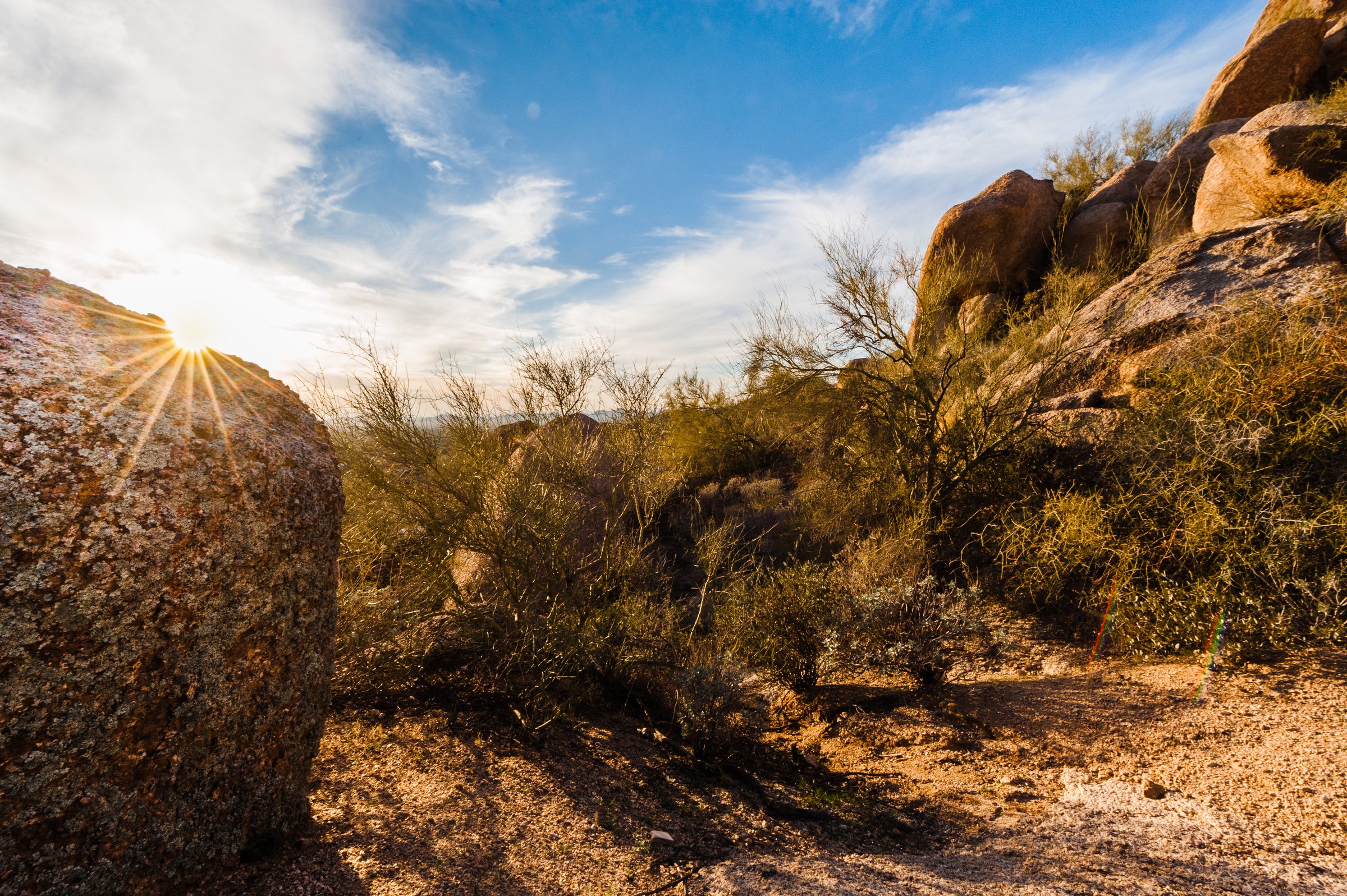 Hiking the Boulders, Arizona